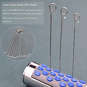 Shower Head Cleaning Brush, Shower Head Cleaning Tools Showrhead Picks Shower Head Cleaning Brush Anti Clogging Cleaning Brush for Small Holes Gaps Nozzles Crevices Jewelry Cleaning