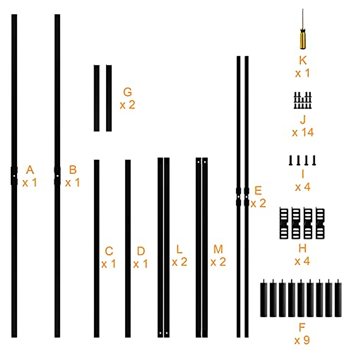 UJUJIA Queen Size Metal Bed Frame Steel Slat Support Platform Bed Frames Heavy Duty 9 Legs Mattress Foundation Easy Assembly Adjustable Bed Frame Black