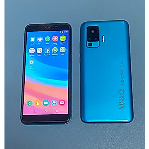 aderroo 1GB RAM 8GB ROM， S18 Android Smartphone,5.72-inch Screen，Front and Rear Cameras，Only Supports Dual SIM Card Frequency Band of 3GWCDMA (850/2100MHZ)，Unlocked Cell Phone（Blue）