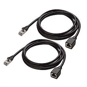 Cable Matters 10Gbps 2-Pack Shielded Cat 6 Ethernet Extension Cable 6 ft (Shielded Ethernet Extension Cable, Cat6 Extension, Ethernet Extender, Ethernet Cable Extender)