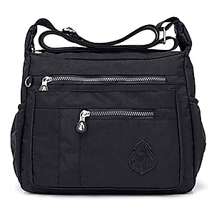 MINTEGRA Crossbody Bag for Women Nylon Waterproof Shoulder Purse Messenger Bag Lightweight Pocketbooks
