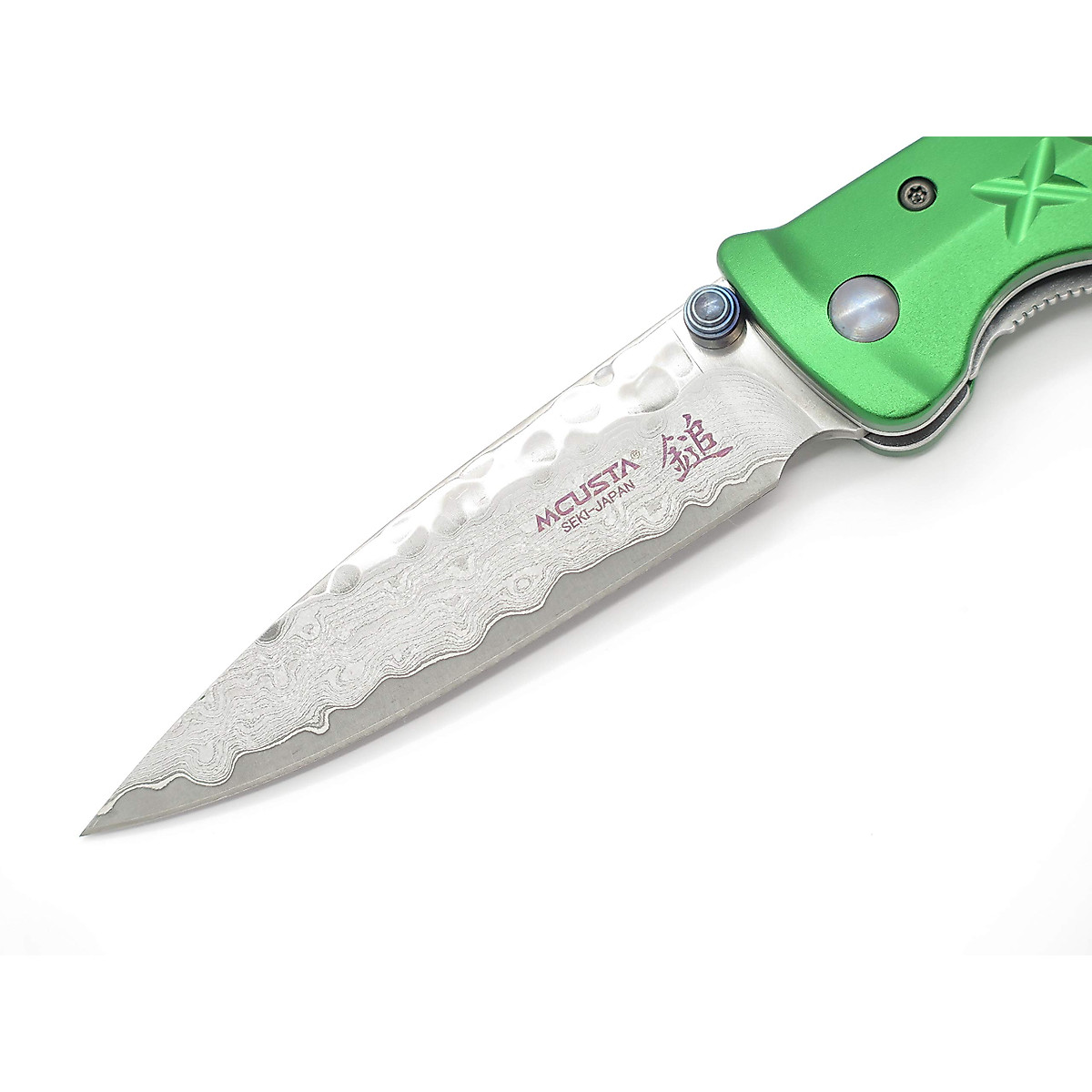 Mcusta Seki Japan MC163D Green Japanese Bushi Sword VG-10 Damascus Folding Knife