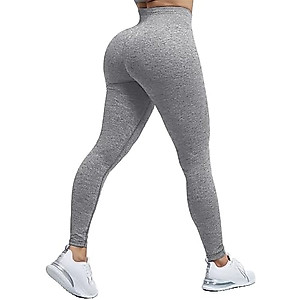 Black Cotton Leggings for Women, High Waisted Workout Leggings Depot Tummy Control Tights for Women Running Yoga Pants