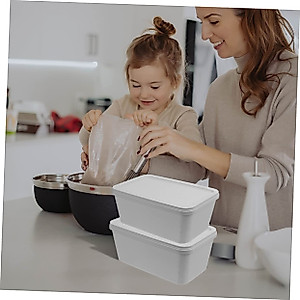 VOSAREA Professional Ice Cream Storage Box Container 3l Reusable Freezer Storage Tub for Fruit Dessert Preservation