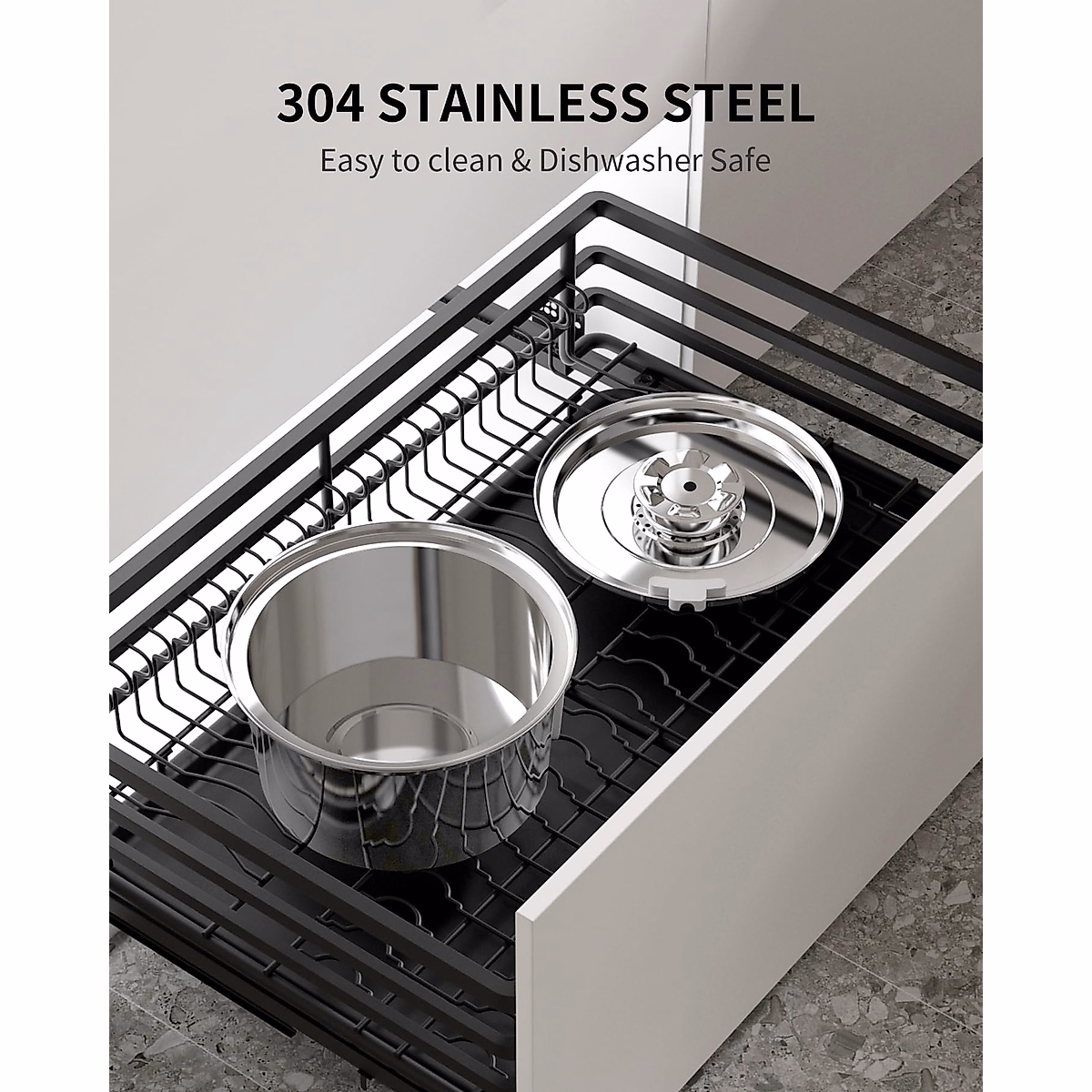 Cat Water Fountain,3.2L/108oz Cat Fountain with Water Level Window,Stainless Steel Pet Water Drinking Fountain for Cats Inside,Quiet Pump for Dogs and Cats(with Water Level Window)