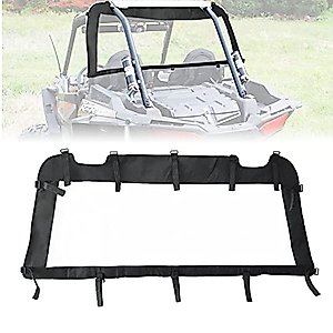 Polaris RZR 1000XP Rear Windshield, Soft Back Window for for RZR 1000 XP, XP 4 1000, TURBO （Bottom Gap for Particle Separator）