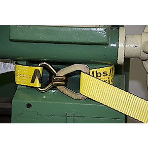Erickson 58629 Yellow 2" x 20' Ratchet Strap with Floating D-Ring