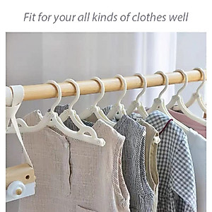 MUPASUONG Foldable Clothes Hangers Portable Travel Folding Hangers Drying Rack Lightweight for Home and Trip (6pcs)