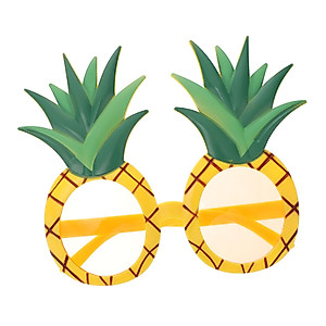 Amosfun Hawaiian Novelty Party Sunglasses Beach Pineapple Eyeglasses Pineapple Glasses Summer Party Favors Funny Eyewears Glasses Dancing Party Supplies