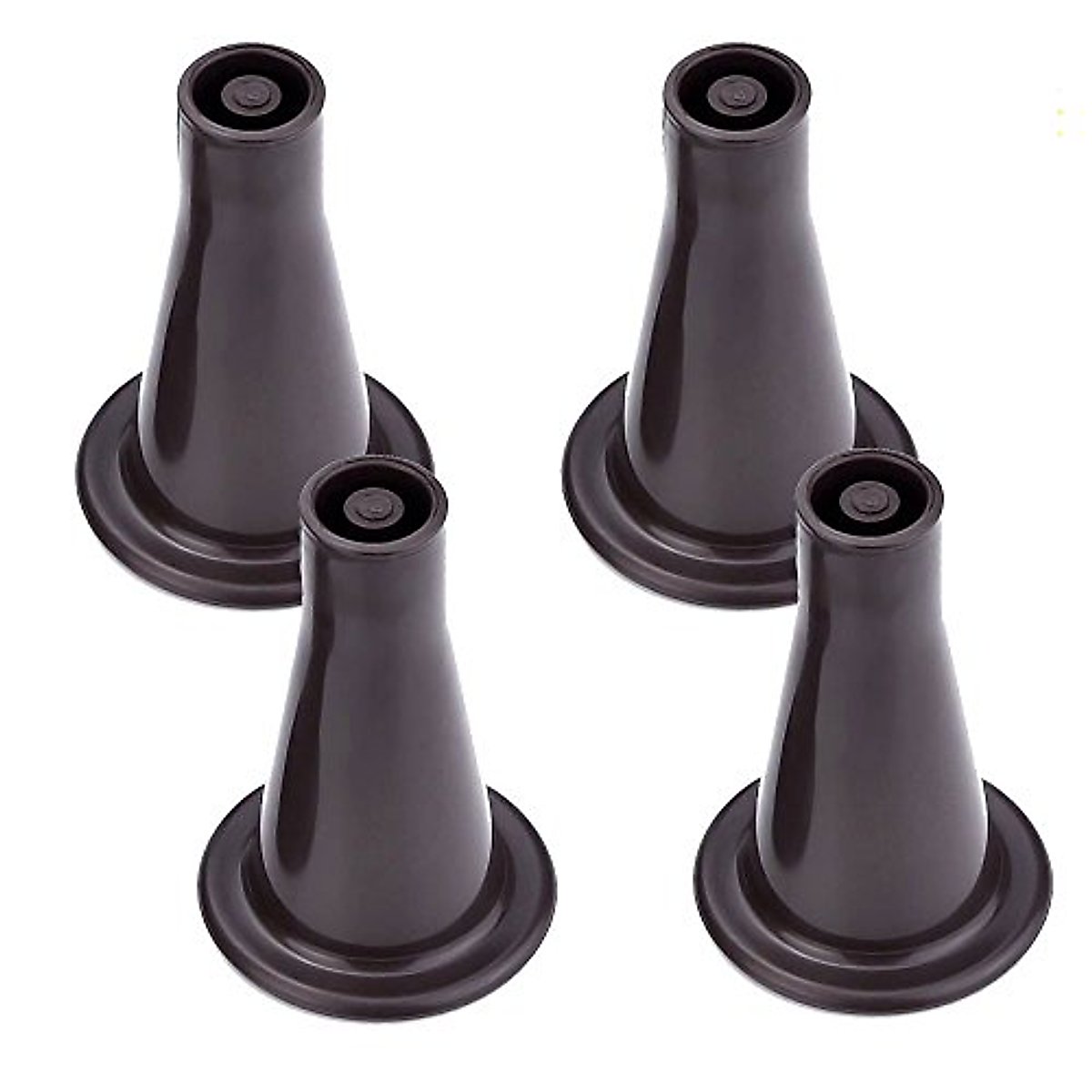 Plastic Bed Frame Feet That Replace Your Wheels. Replace Wheels on Bed Frame with These Replacement Feet to Keep Your Bed Stationary and Protect Floor. Set of 4 Bed Frame Feet Replacements