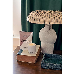 NOTES Sustainable Candle Refill | Non-Toxic Fragrance, Natural Wax Beads (Beeswax, Rice bran and Soy), Cotton Wick and Sustainer - (1) Vanilla & Pepperwood