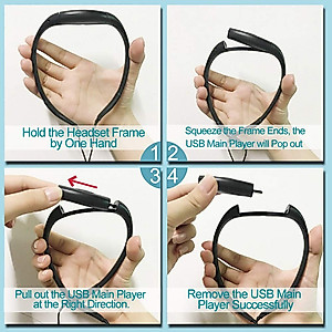 Waterproof MP3 Player for Swimming, Tayogo IPX8 8GB Underwater Headphones with Shuffle Feature, for Water Sports, Running, Diving-Black