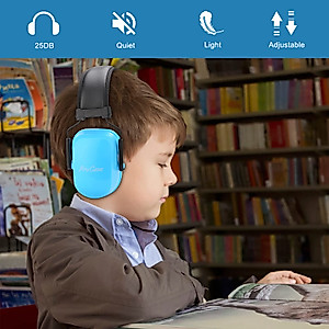 ProCase Kids Ear Protection, 25dB Noise Reduction Earmuffs for Children Toddler Autism Sound Proof Noise Cancelling Austistic Headphones for Concert -Blue