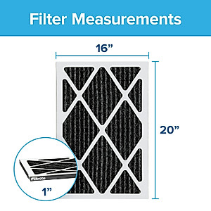 Filtrete 20x25x1, AC Furnace Air Filter, MPR 1200, Allergen Defense Odor Reduction, 2-Pack (exact dimensions 19.688 x 24.688 x 0.84)