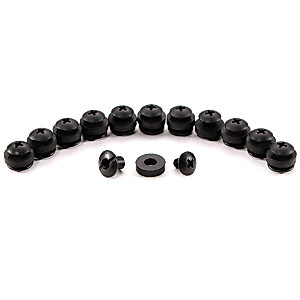 HolsterSmith Holster Attachment Mounting Assembly – (12 Pack) - (1/4 Chicago Slotted Binding Post + 1/4 Truss Head Screw + 1/8 EPDM Washer) - for DIY KYDEX Holster Belt Clips & More