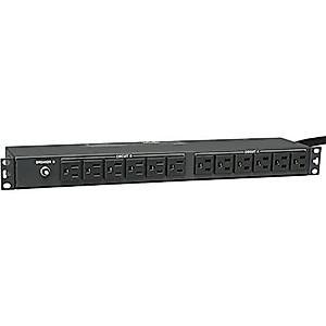 Tripp Lite Basic PDU, 30A, 24 Outlets (5-15R), 120V, L5-30P Input, 15 ft. Cord, 1U Rack-Mount Power (PDU2430)