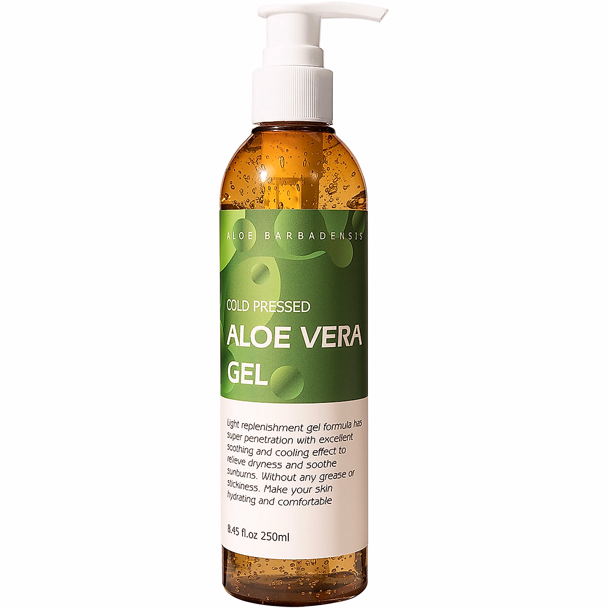 benatu Aloe Vera Gel for Face and Hair, 100% Pure Cold Pressed, Natural Facial Moisturizer for Sunburn Relief, Ance, Skin Care (8.8 fl oz)