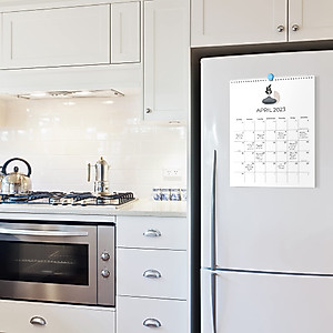 Beautiful 2023 Abstract Design Wall Calendar - Runs Until July 2024 - The Perfect Office Supplies for Women With Monthly Boho Decor Designs for Easy Planning