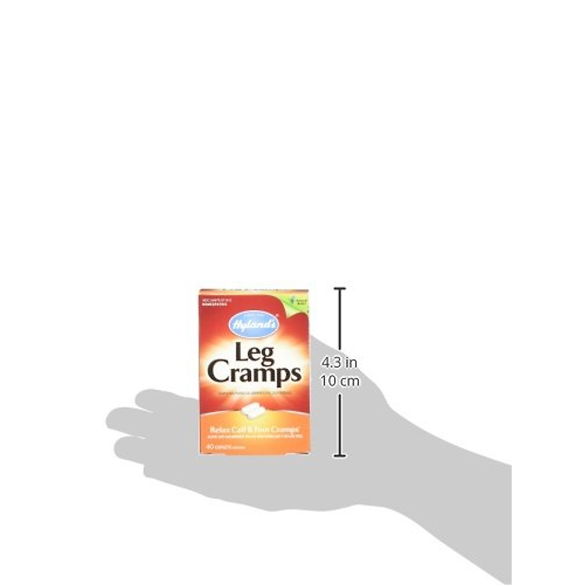 Hyland's Naturals Leg Cramps Caplets, Natural Relief of Calf, Leg and Foot Cramp, 40 Count Caplet