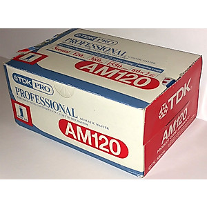 TDK Pro Professional AM120 Acoustic Master IEC I/Type I Normal Position Pure Grained Ferric Oxide Audio Cassette Tapes - Box of 10