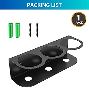 IRENPORU 3 Holes All-Purpose Spray Bottle Holder Wall Mount Heavy Duty Spray Can Holder Rack Organizer Storage for Home Garage Workspace