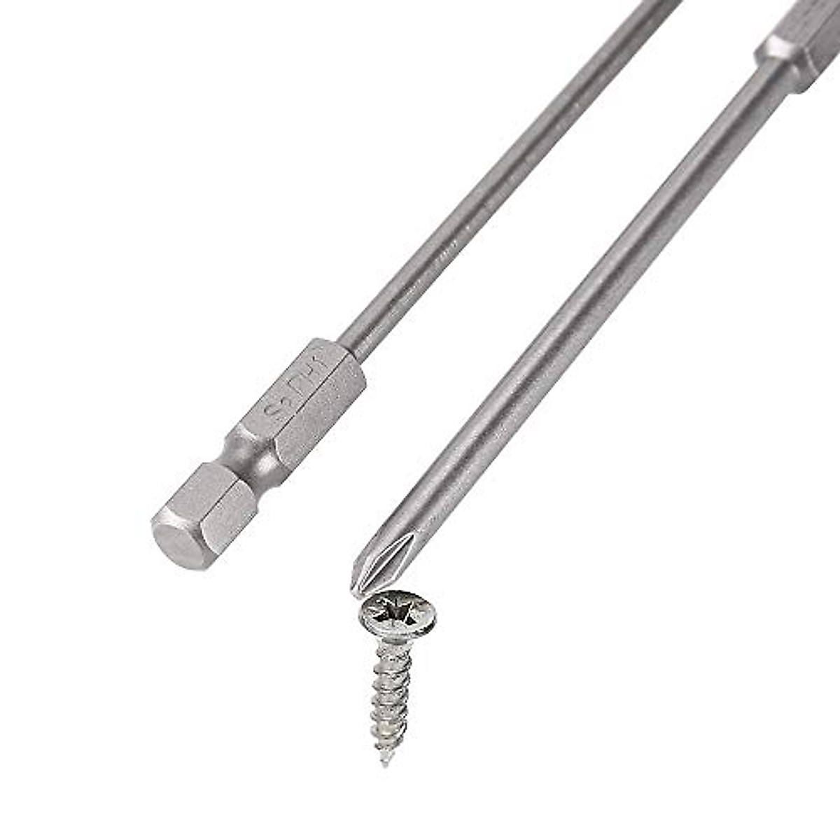 Yakamoz 16Pcs 4-in-1 Multi Long Magnetic Screwdriver Bit Set with 1/4" Hex Shank Drill Screw Driver Bits Power Tools Kit (Hex Head Allen Wrench, Torx Security, Cross Phillips & Flat Head Slotted Tip)