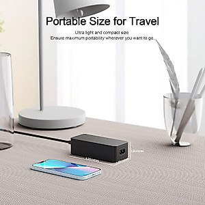 65W AC Charger Compatible with Dell Chromebook 11 3180 3189 3120 P22T CB1C13 Laptop Power Adapter Supply Cord with UL Safety Certification