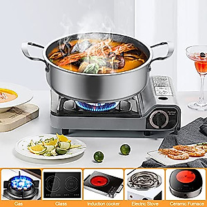 Stainless Steel pots and pans set, 6 Piece Nonstick Kitchen Induction Cookware Set,Works with Induction/Electric and Gas Cooktops, Nonstick, Dishwasher