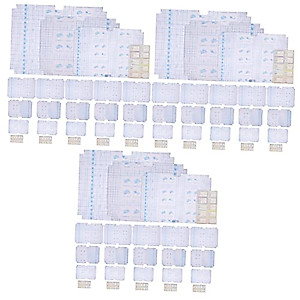 generic 90 pcs Plastic Clear Transparent Notebook Protection Exercise A Protective Soft Books Kids Self for Textbook Diary Book Students Sleeves Student Wrap School Covers Adhesive