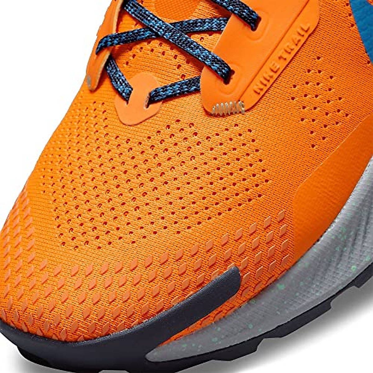 NIKE mens Pegasus Trail 3 Orange DA8697 800, Total Orange/Signal Blue, 9.5
