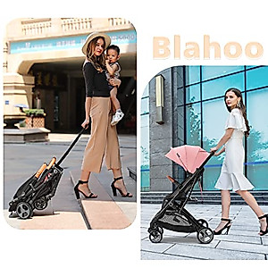 Blahoo Lightweight Baby Stroller, Folding Compact Travel Stroller for Airplane, Umbrella Stroller for Toddler(Pink)