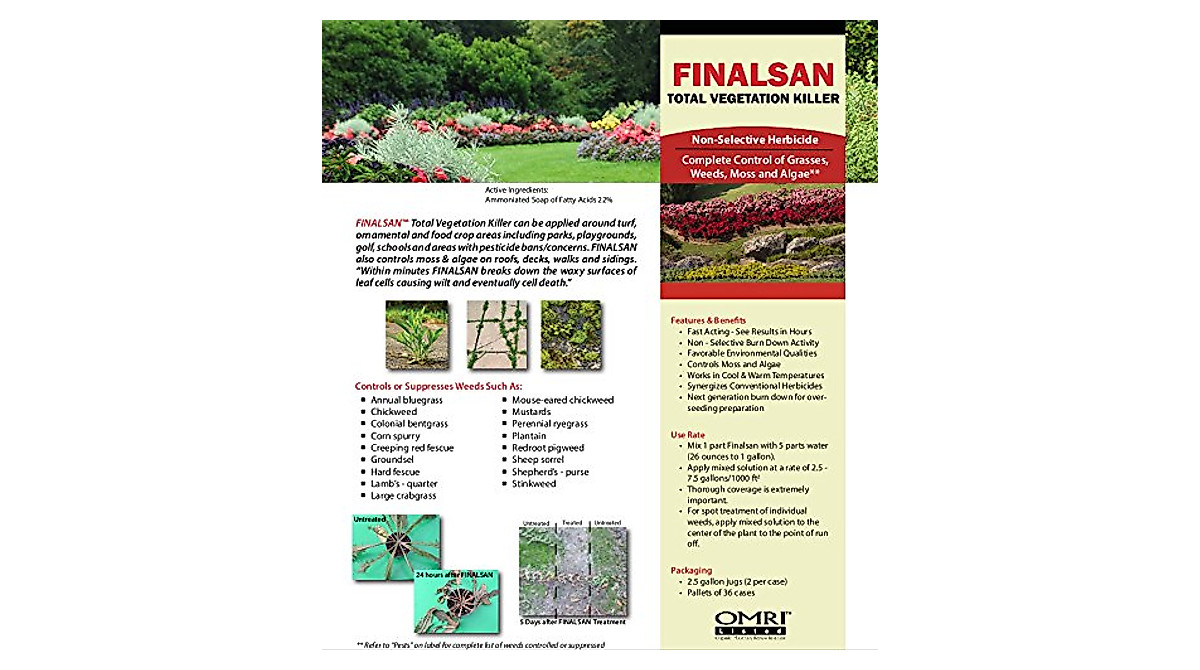Finalsan Organic Herbicide - Effective Weed Killer