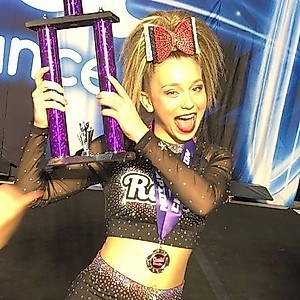 Girly Curls Cheerleader 11" Straight Ponytail Hairpiece for Girls and Teens (Cutie)