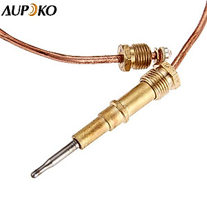 Aupoko Universal Gas Thermocouple, 27.5" Direct Vent Fireplace Thermocouple Flame Failure for BBQ Grill, Firepit, Fireplace
