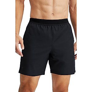 Fabletics Men's The Fundamental Short, Workout, Running, Training, Gym, Yoga, Ultra Lightweight, Athletic, 9" Inseam, M, Black