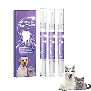 Lettucepets Dog Toothbrush, Pet Oral Repair Gel Pen for Dogs, Lettuce Pets Toothbrush, Lettuce Pets Oral Repair Gel, Dog Teeth Cleaning Brush Pen for Dog Cats Dental Care (3pcs)
