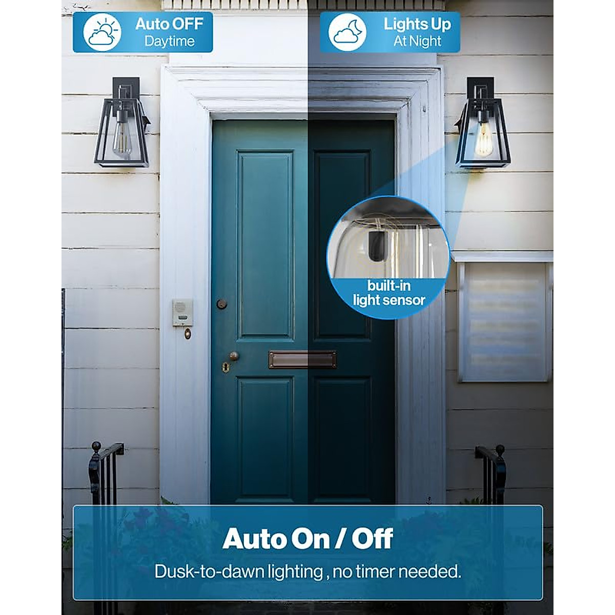 Sunco 16 Pack Dusk to Dawn Indoor Residential Vintage LED Edison Bulbs 75W Equivalent 7W, 850 Lumens Non-Dimmable ST58 Filament 4000K Cool White, E26 Medium Base 120V Clear Glass Light Bulbs