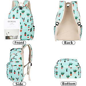 DUAGLAGT Girls Backpack for Kids Schoolbags - Cute Unicorn Backpack for Women Lightweight Daypack Teens Girls Bookbag Set with Lunch Box & Pencil Case (Black)