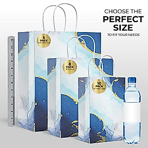 10 PK Designer Gift Bags - Stylish, Durable & Eco-Friendly