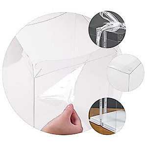 GARVALON 2pcs 3 1 cake box square Cake Carriers clear container with lid Transparent Cake cupcake holder with lid Disposable Cake Containers Carriers baby white gift box the pet Storage Box