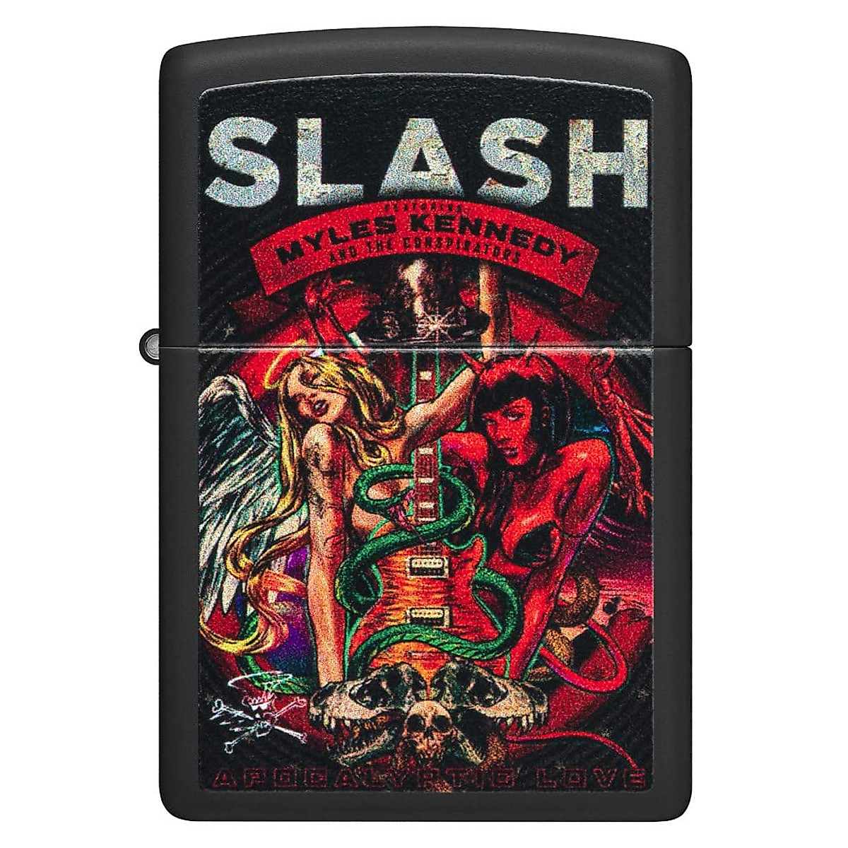 Zippo Slash Design Black Matte Pocket Lighter