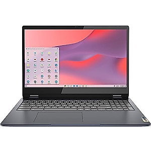 Lenovo IdeaPad 2023 Newest Flex 3i Chromebook Spin 2-in-1 Convertible Laptop Student Business, Intel Pentium Silver N6000, 15.6" FHD IPS Touchscreen, 8GB RAM, 64GB eMMC,WiFi 6, Chrome OS+MarxsolCables
