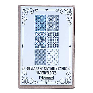 Blank Note Cards with Envelopes I 48 PACK - Blank Greeting Cards I Colorful Notecards and Envelopes Set for All Occasions Thank You Stationary, Ideal for Personal and Business Use, Premium Card Stock