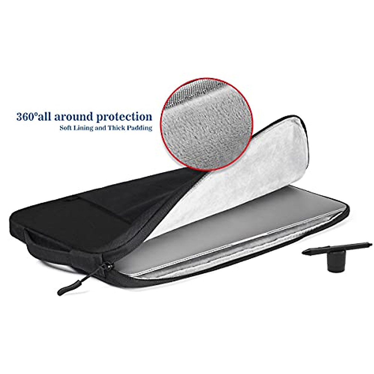 Drawing Tablet Sleeve Waterproof Protective Bag for Wacom Cintiq 16/Cintiq Pro 16 17/Intuos Pro PTH860 PTH860P Large,Huion KAMVAS Pro 16/GAOMON PD1560 PD1561 Graphics Drawing Tablet Case Holder, Black