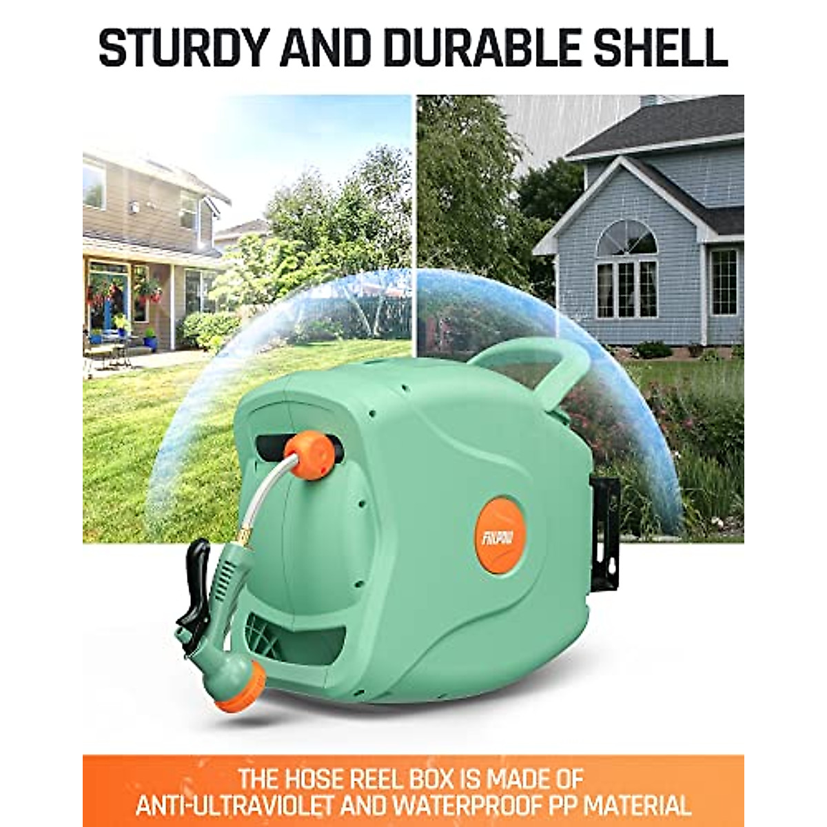 FIILPOW Automatic Pool Cleaner & 100 FT Garden Hose Reel