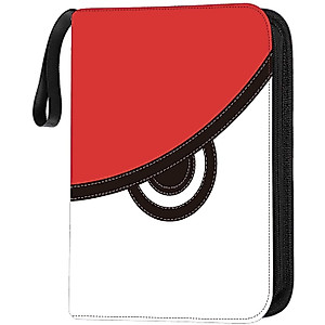 400 Pockets Trading Card Sleeves Binder Compatible with Football Cards, Zipper Binder Card Holder Fit for Baseball Card Binder with Sleeves