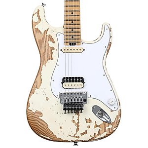 Charvel Super-Stock SC1 Artist Signature Limited-edition Henrik Danhage Electric Guitar - White Relic