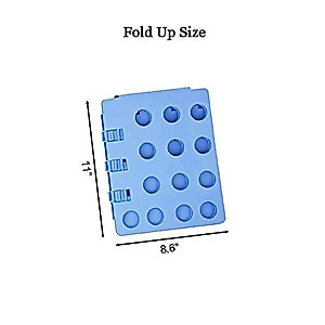 Sutekus Clothes Folder Shirt Folding Board T-Shirt Folder Easy and Fast Flipfold for Adults & Kids 2 Pack (Blue)