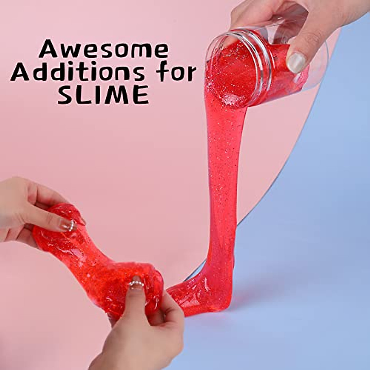 35 Grams Fine Glitter, 5 Colors Pink Extra Fine Glitter, Holographic Ultra Fine Glitter for Makeup Body Nail Face Hair Eyeshadow Lip Gloss, Arts Crafts Slime Resin Glitter Sequins Set