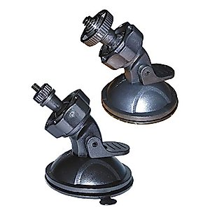 Dash Cam Suction Cup Mount for Oldshark Amuoc Jeemak Chortau Screw-Connect Dashcam, Clip on Car dvr Holder, Strong Suction Power, Easy to Install Use, Easy to Remove, Heat Resistant, 2 Pcs
